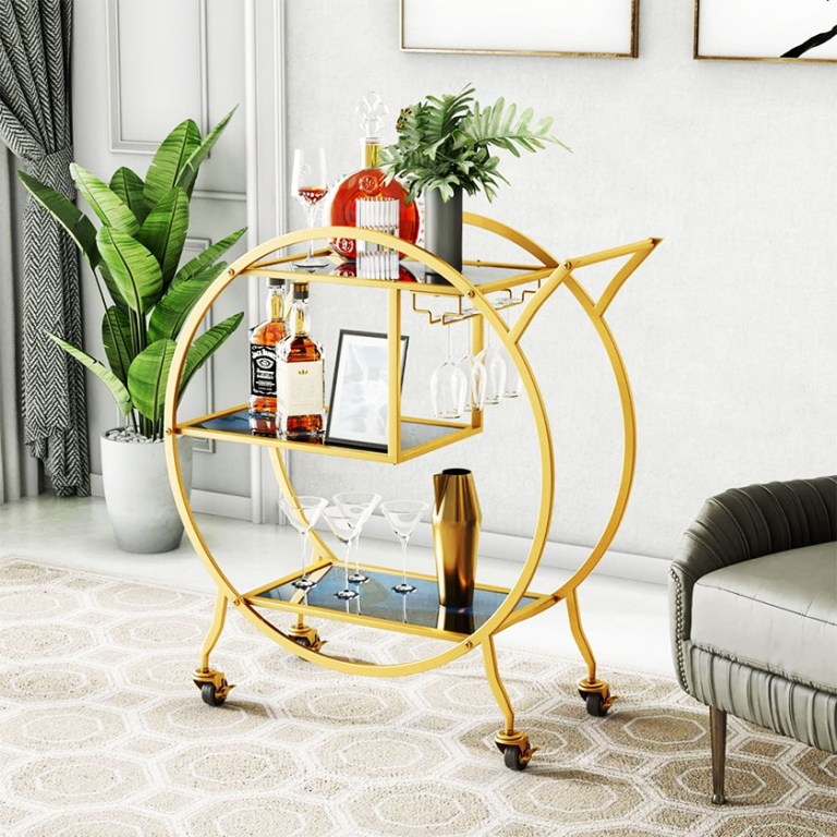 30 Cool Bar Carts under $200 to level up Your Apartment – Blissful Vines